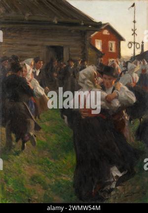 Midsummer Dance - Anders Zorn, 1897 Stock Photo - Alamy