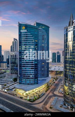 Alfardan tower west bay Doha Qatar. Doha Building and landmark Stock ...