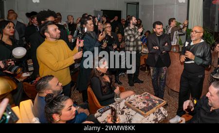 Idriss B and Ezequiel DelaRosa attends the Jez Magazine Launch Party at ...