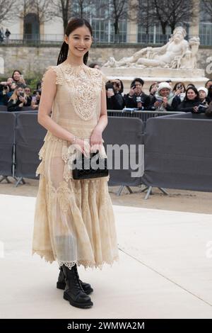 Yuko Araki attends the Christian Dior Spring/Summer 2024 womenswear ...