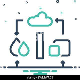 Icon for matter,condensation Stock Vector Image & Art - Alamy