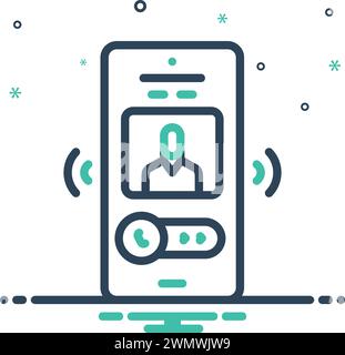 Icon for called,video call Stock Vector Image & Art - Alamy