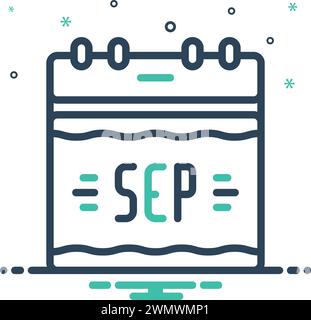 Icon for sep,calendar Stock Vector Image & Art - Alamy