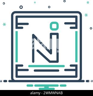 Icon for ni,metallic Stock Vector Image & Art - Alamy
