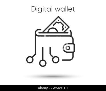Mobile Payment Icons Digital Wallet, NFC, QR Code & Online Transaction ...