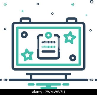 Icon for boards,display Stock Vector Image & Art - Alamy