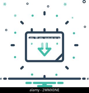 Icon for present,today Stock Vector Image & Art - Alamy