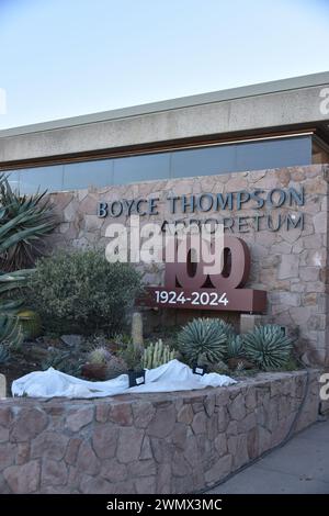 Superior AZ USA 1/27/2024. Boyce Thompson Arboretum was a life-long ...