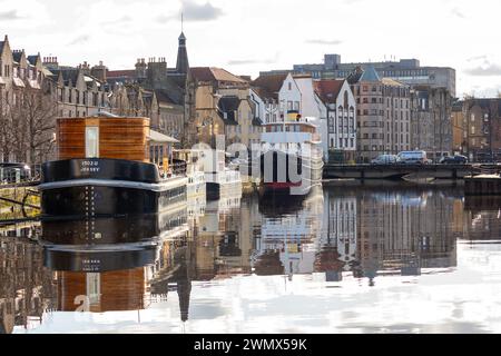 A scenic view of Edinburgh's popular Leith Harbour Stock Photo - Alamy