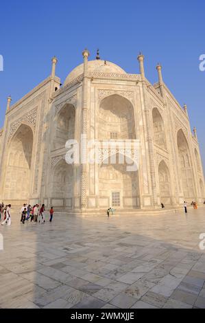Taj Mahal, built by the Grand Mogul Shah Jahan in memory of his ...