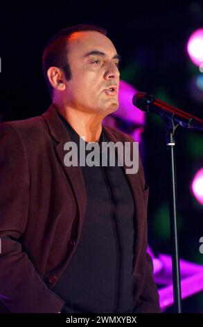 Milan Italy 17/11/2005: Pino Mango, Italian singer, during the ...
