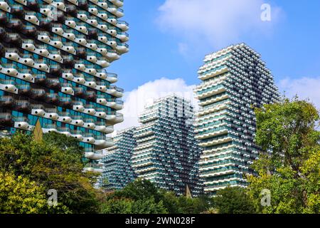 China Hainan island, city of Sanya aerial view Stock Photo - Alamy