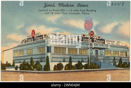 Zinn's Modern Diner, located on Route 222, is a well-known restaurant ...