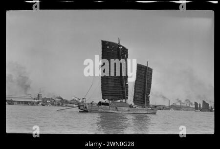 Whangpoo River approaching Shanghai. Whangpoo River approaching ...