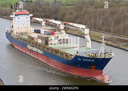 General Cargo Ship ESL AFRICA taking bunkers at Gothenburg Stock Photo ...
