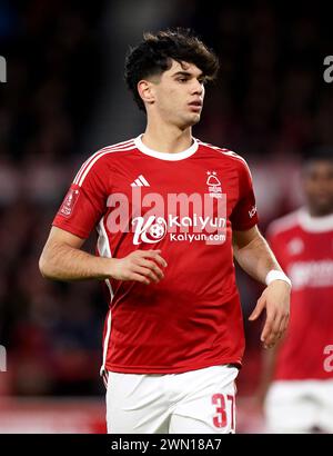 Nottingham Forest's Rodrigo Ribeiro during the Emirates FA Cup fifth ...