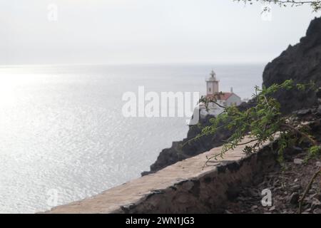 Trekking hiking lighthouse Dona Amelia Sao Pedro beach Sao Vicente Cape ...