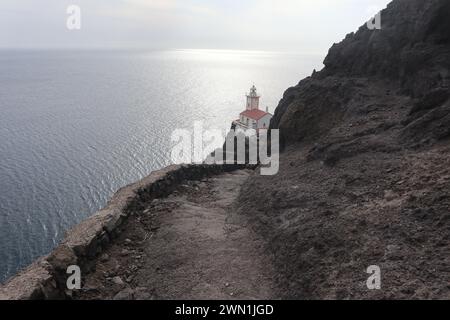 Trekking hiking lighthouse Dona Amelia Sao Pedro beach Sao Vicente Cape ...