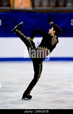 Elias SAYED (SWE), during Junior Men Short Program, at the ISU World ...