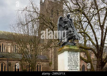 The Worcester Boer War Memorial, a solemn tribute, against the timeless ...