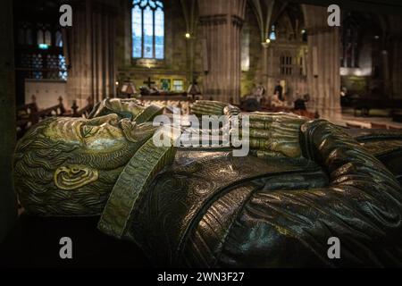 The ornate tomb of Robert Wilde and his wife Margaret Cooling in ...