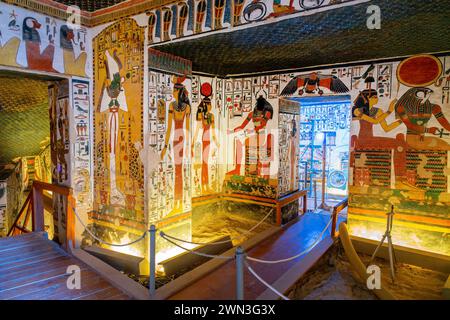 Luxor Egypt Valley of the Queens Tomb Of Nefertari (QV66) Nefertari ...