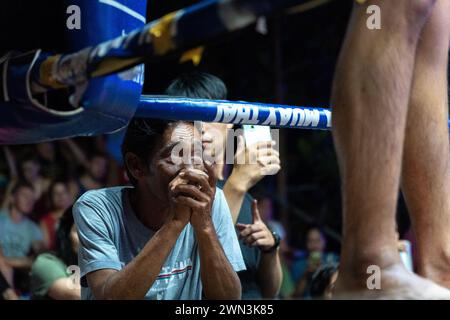 Koh Chang, Thailand. 24th Feb, 2024. Thai boxer Liem Petch seen in action during the Muay Thai ...