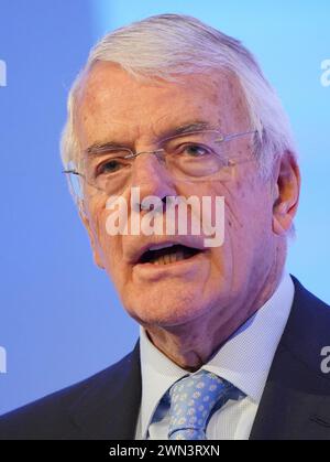 Sir John Major delivers the keynote speech at the 2024 Global Soft ...