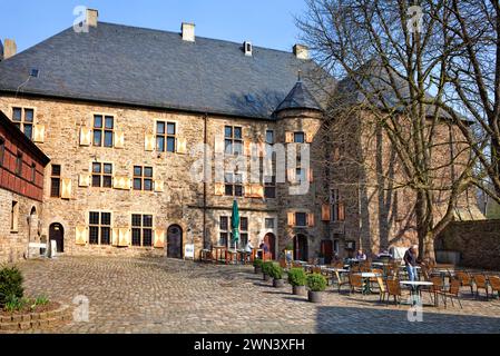 Moated castle, Kemnade house, Ruhr Valley, Hattingen, NRW, North Rhine ...