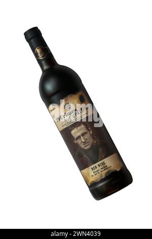 bottle of 19 Crimes The Uprising red wine part-aged in rum barrels set ...