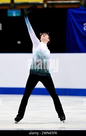 Daniel MARTYNOV (USA), during Junior Men Free Skating, at the ISU World ...