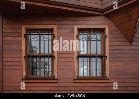 Cottage made of laminated veneer Stock Photo - Alamy