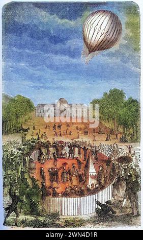 Jacques Alexandre Cesar Charles (1746-1823), French chemist, physicist ...