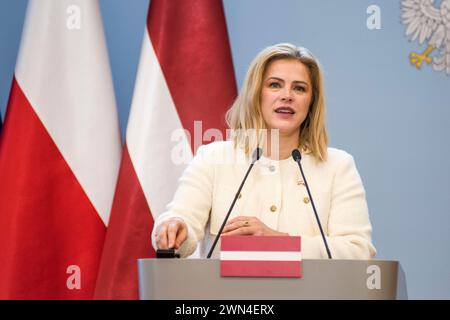 Latvia's Prime Minister Evika Silina arrives for an EU Summit at the European Council building ...