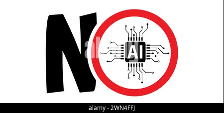 Stop, no AI text, image generator. Forbidden, artificial intelligence ...