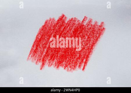 Hand drawn red doodle on white paper. Circle shape Stock Photo - Alamy