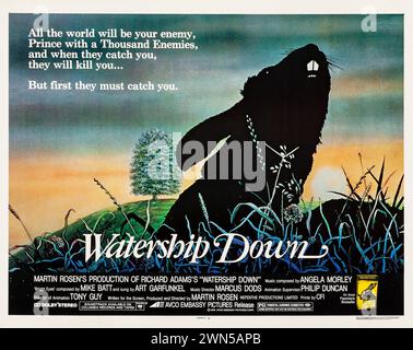 RABBITS POSTER, WATERSHIP DOWN, 1978 Stock Photo - Alamy
