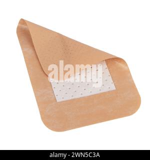 Medical big elastic plaster isolated on the white background Stock ...