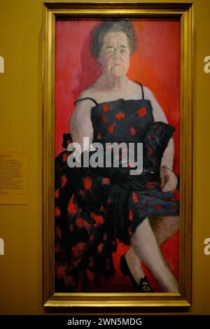 Portrait of American author and gossip columnist Elsa Maxwell painted ...