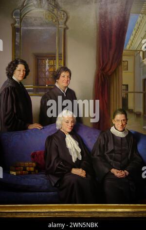 The "Four Justices" the portrait of four female supreme court justices ...