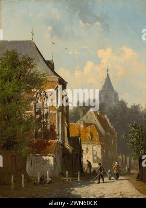 Springer Cornelis - Dutch Street Scene (1850 55c.) 02 Stock Photo - Alamy