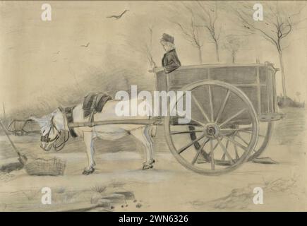 Vincent Van Gogh - Donkey Cart Stock Photo - Alamy