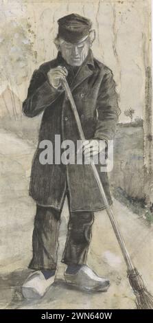 Vincent Van Gogh - Man with Broom 1881 Stock Photo - Alamy