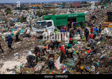 Nairobi, KENYA. 28th Feb, 2024. A collection of glass bottles at the ...