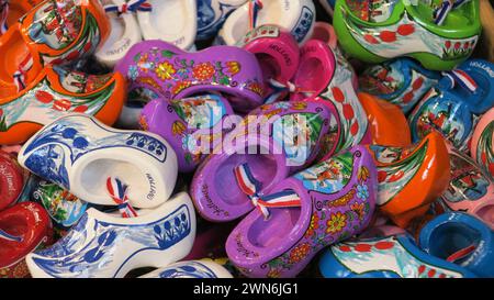 Typical Dutch clogs on sale on the flower market in Amsterdam ...