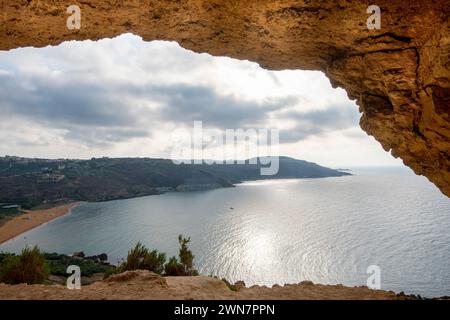 Tal Mixta Cave - Gozo - Malta Stock Photo - Alamy