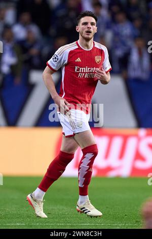 Declan Rice of Arsenal during the UEFA Champions League, Round of 16 ...