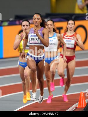 Great Britain's Laviai Nielsen in action in the Women's 4x400 Metres ...