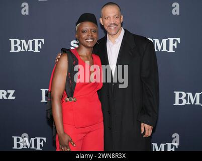 (L-R) Ren King and Christopher B. Duncan at the Starz Series BMF Season ...