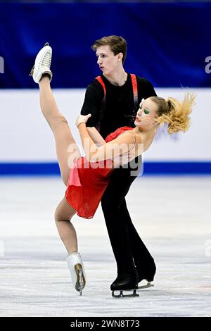 Natalie BLAASOVA & Filip BLAAS (CZE), during Junior Ice Dance Rhythm ...